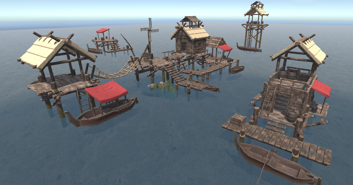 Fisherman Shack Village Modular | 3D Environments | Unity Asset Store