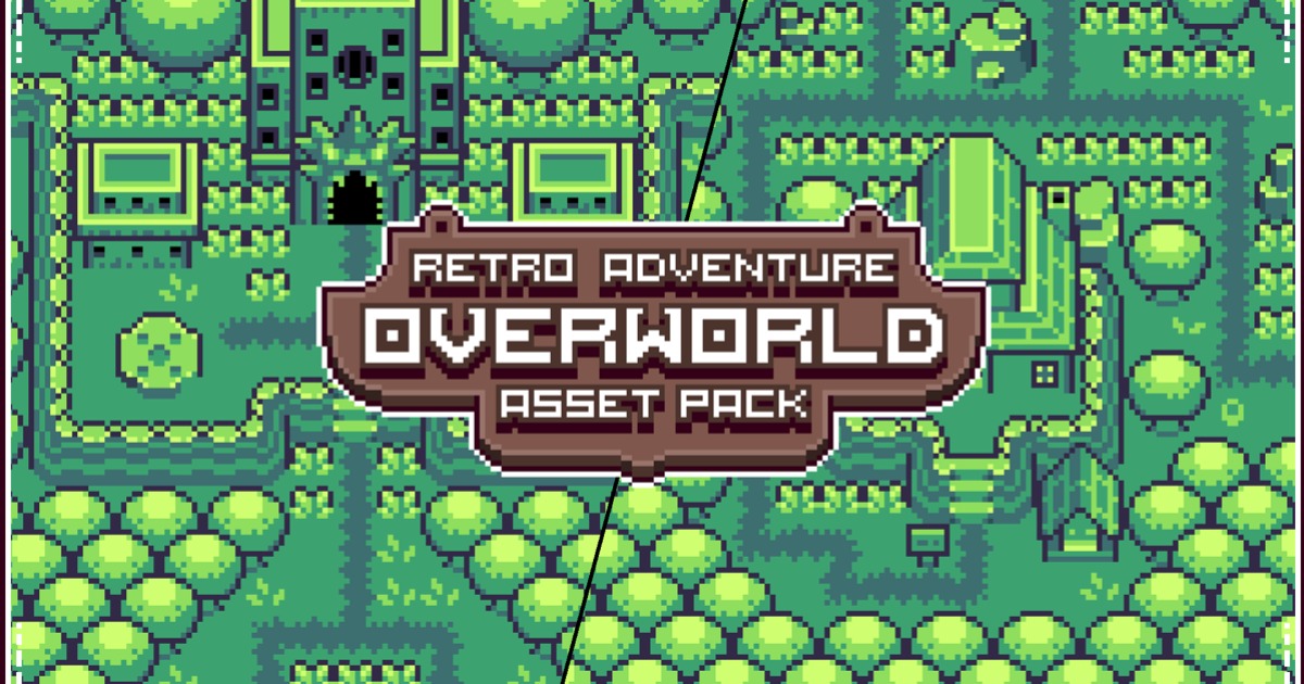 8x8 Overworld Tileset [8-Bit Retro Adventure] | 2D Environments | Unity ...