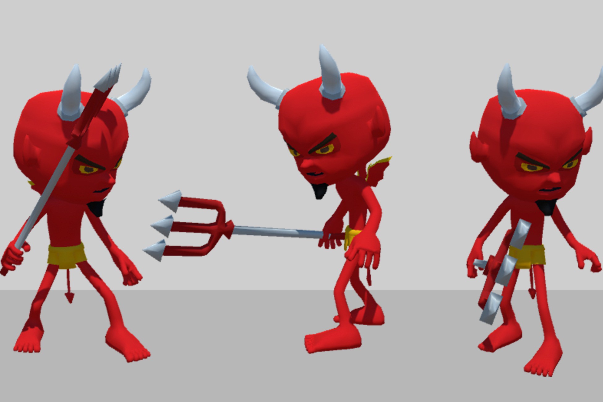 3D Character #031 - Devil Male - Animated - Low Poly - FBX | 3D ...