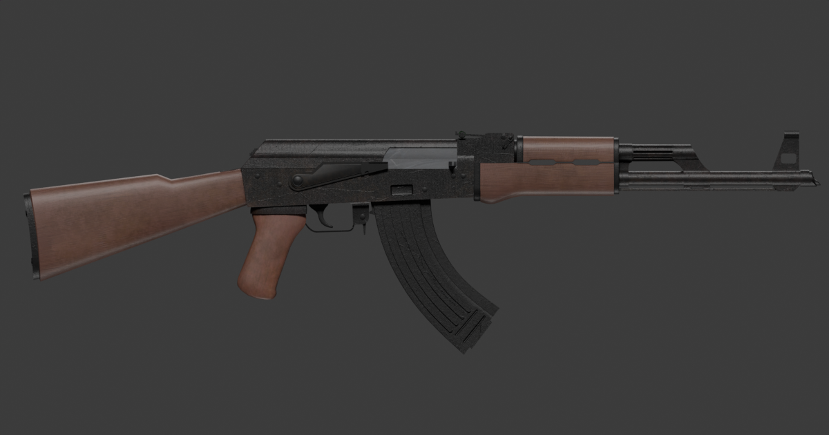 AK-47 Classical Assault Rifle | 3D Guns | Unity Asset Store
