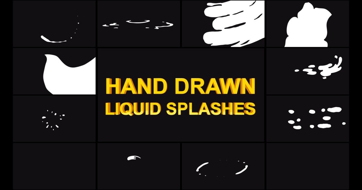 Hand-Drawn Liquid Splashes | VFX | Unity Asset Store