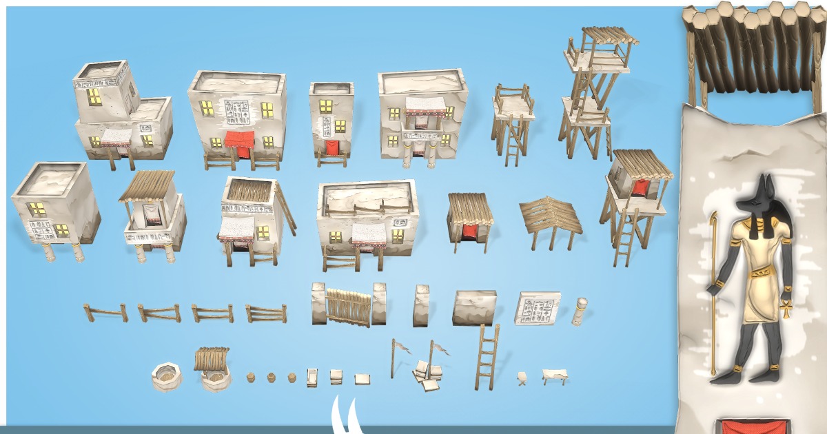Egypt Rts Fantasy Building 3d Fantasy Unity Asset Store
