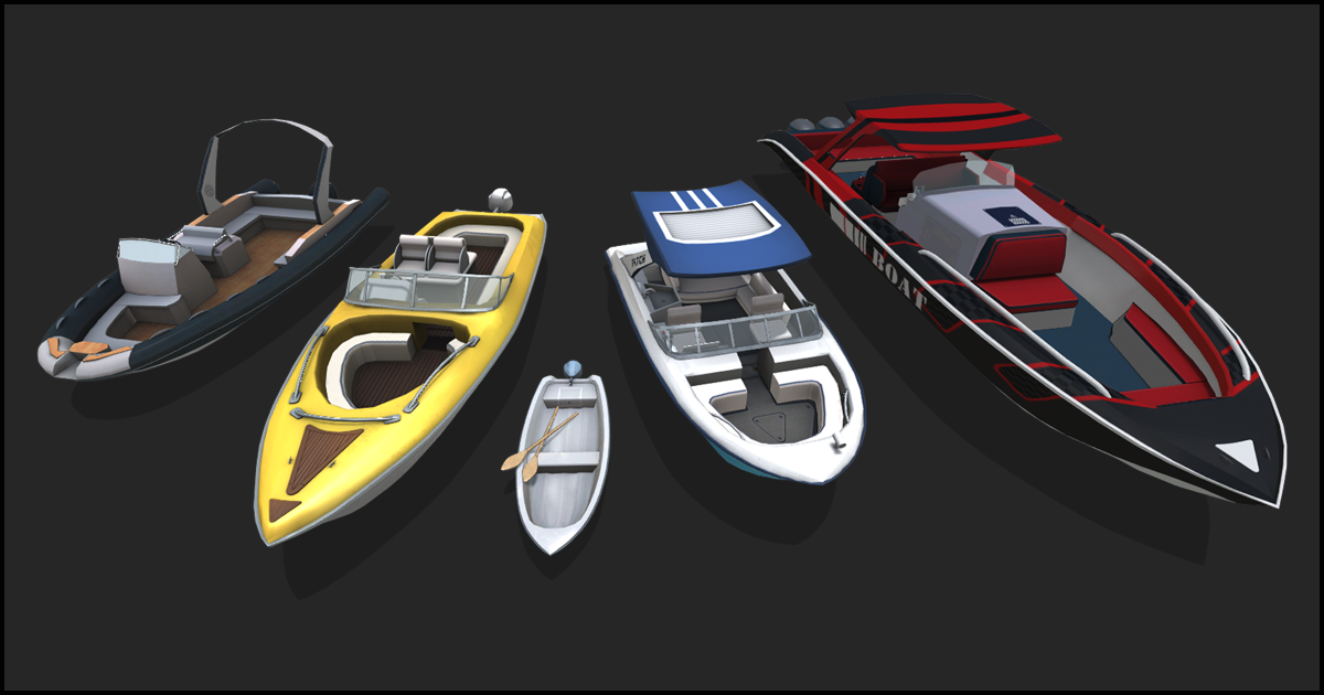 Speed Boats Pack | 3D Sea | Unity Asset Store