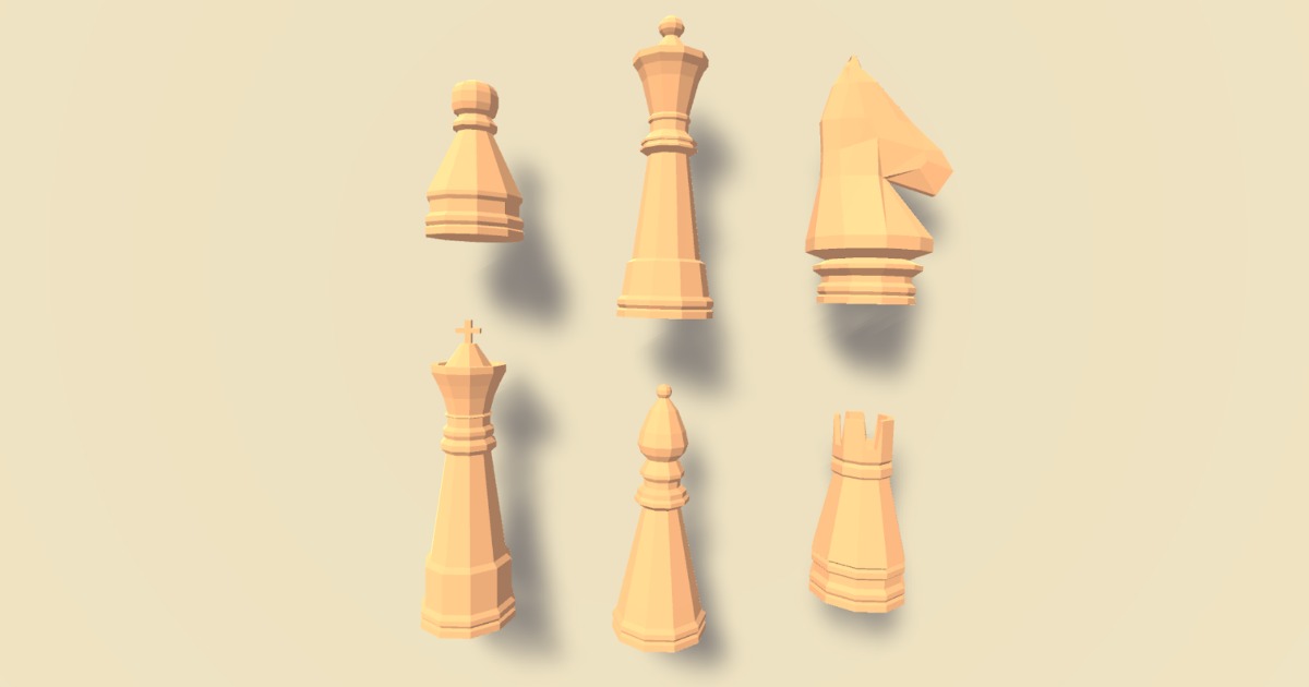 Low Poly Chess Pieces | 3D Props | Unity Asset Store