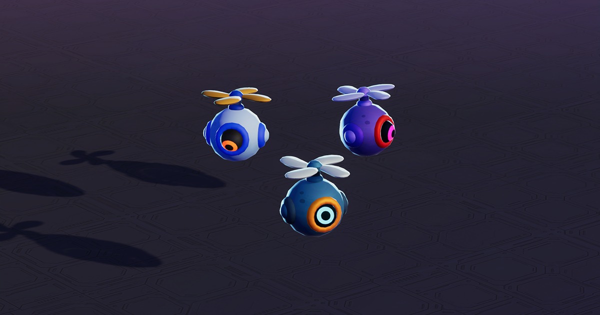 Scout Drone Robot Cute Pro Series | 3D Robots | Unity Asset Store