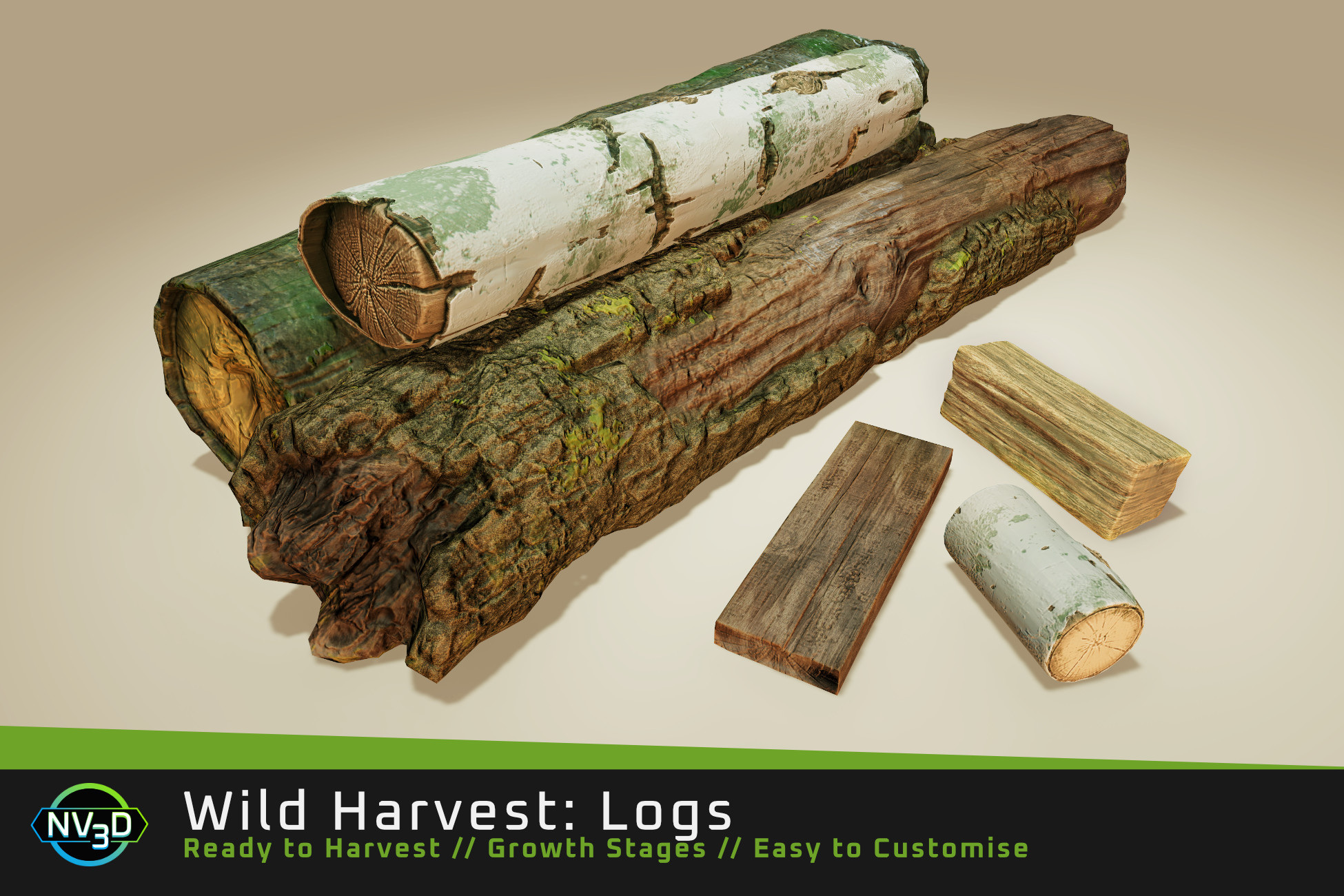 Wild Harvest: Log Salvage | 3D Props | Unity Asset Store