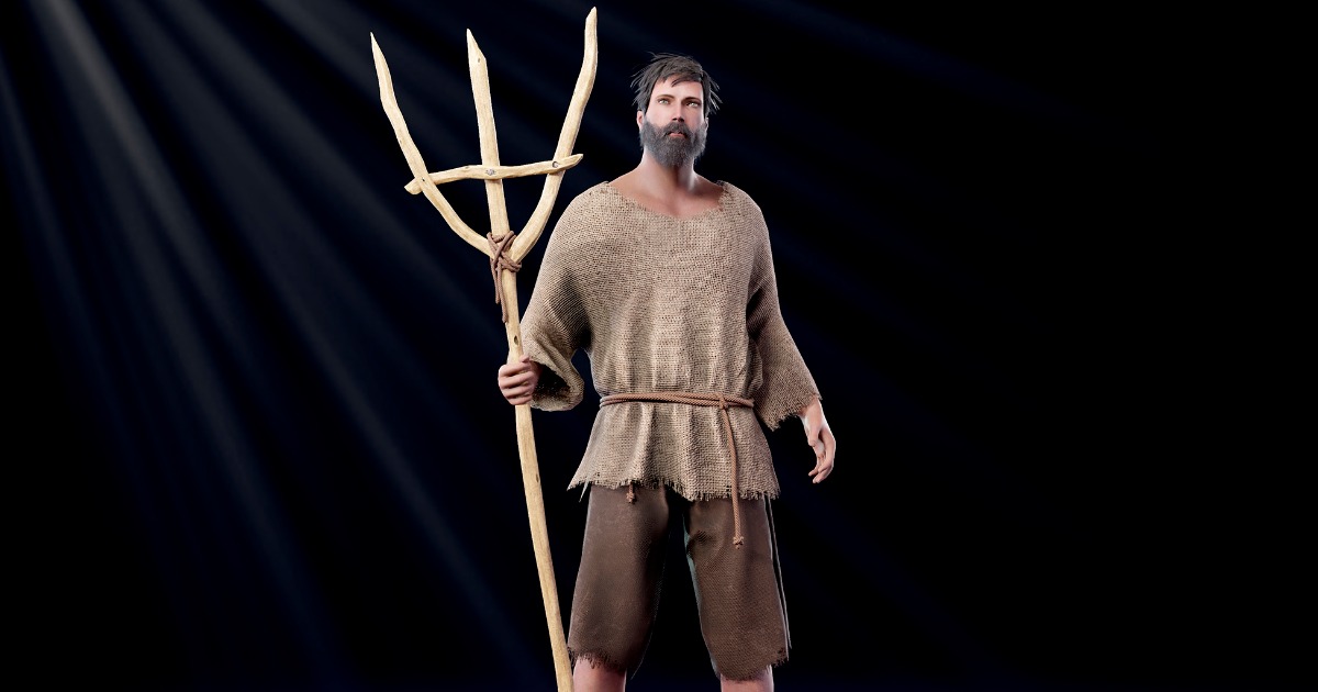 Peasant man. | Characters | Unity Asset Store