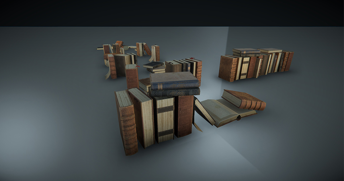 Old Fantasy Books | 3D Furniture | Unity Asset Store
