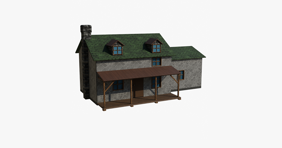 Stylized Low Poly Cottage | 3D Props | Unity Asset Store