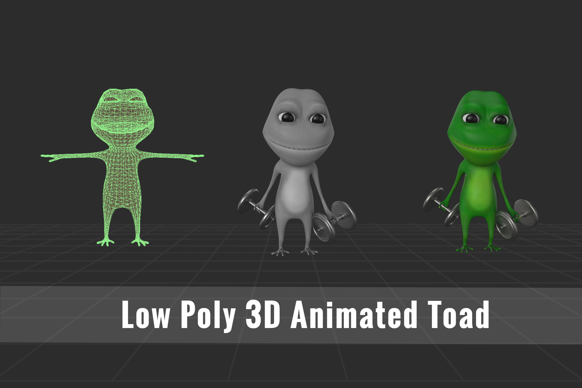 Low Poly 3D Animated Toad | 3D Characters | Unity Asset Store