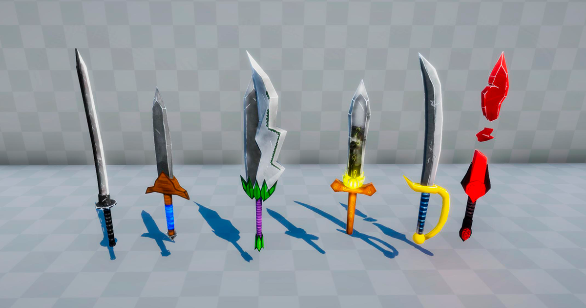 Toon Fantasy Swords | 3D Weapons | Unity Asset Store