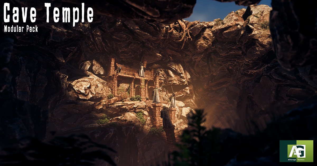 Cave Temple - modular pack | 3D 梦幻 | Unity Asset Store