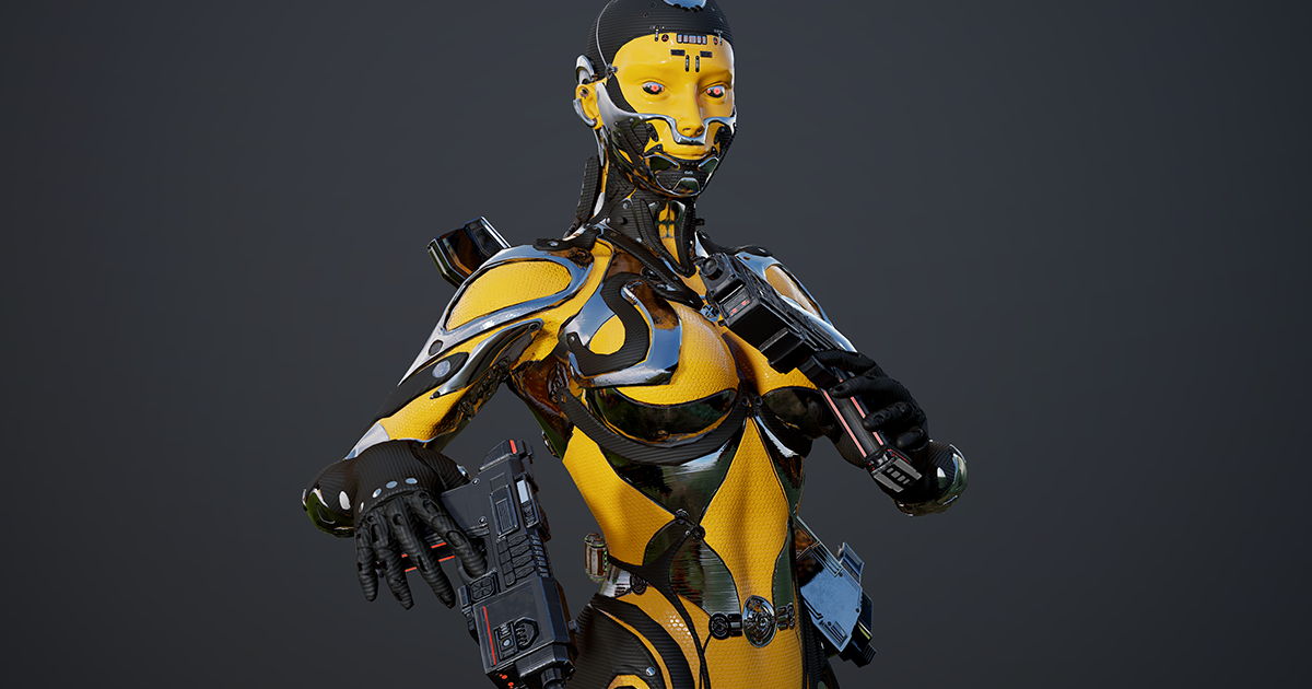 Robot Girl Remake | 3D Robots | Unity Asset Store