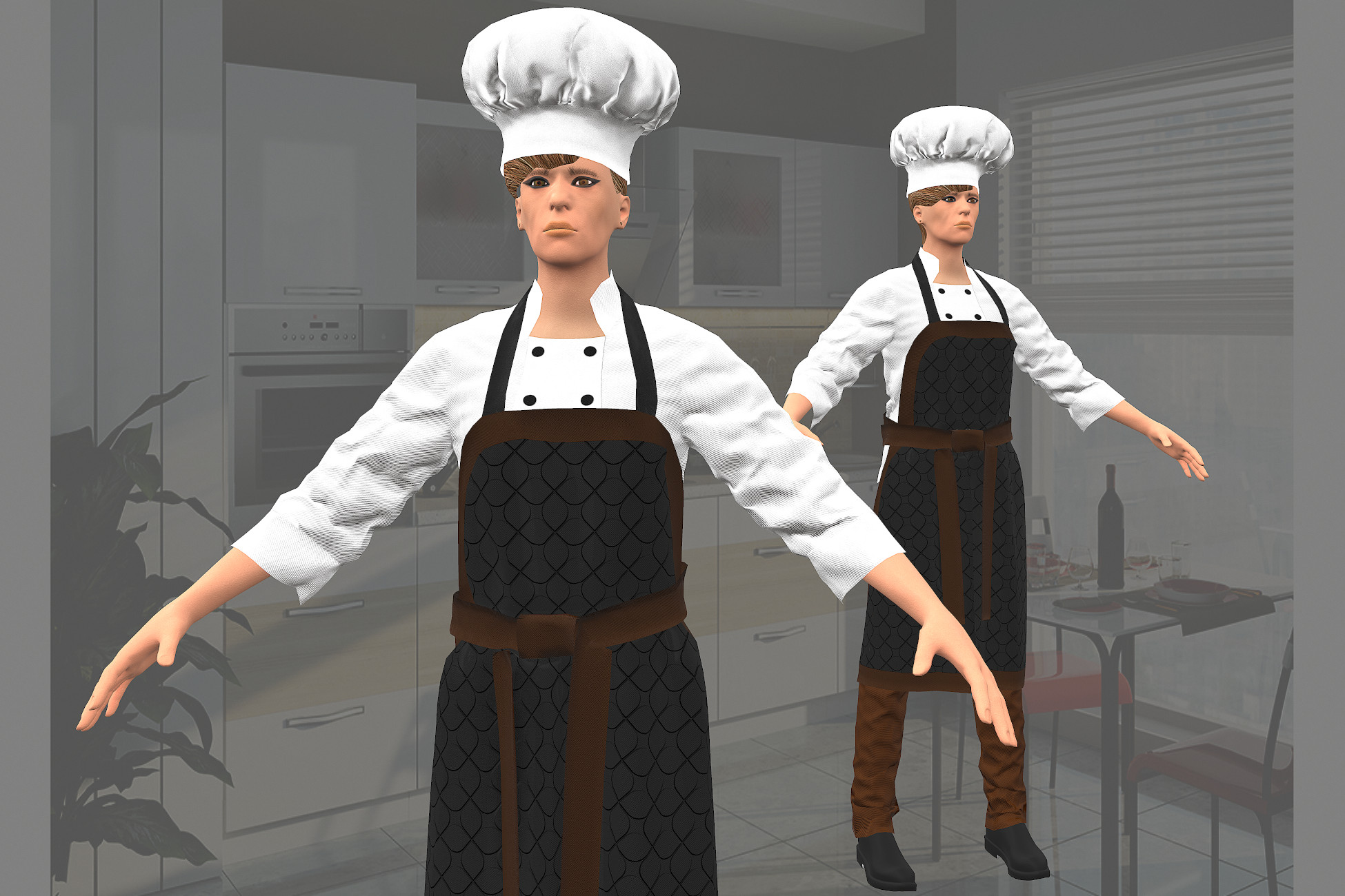 Cook woman | Characters | Unity Asset Store