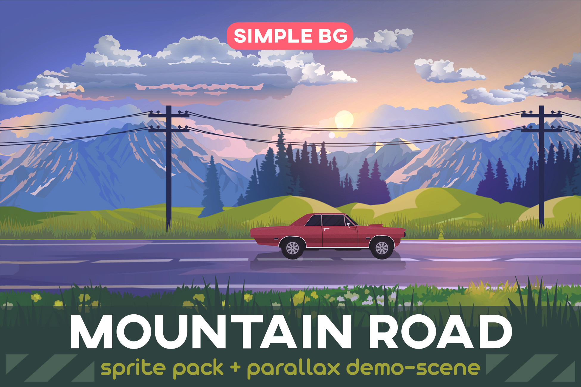 Mountain Road | 2D Environments | Unity Asset Store