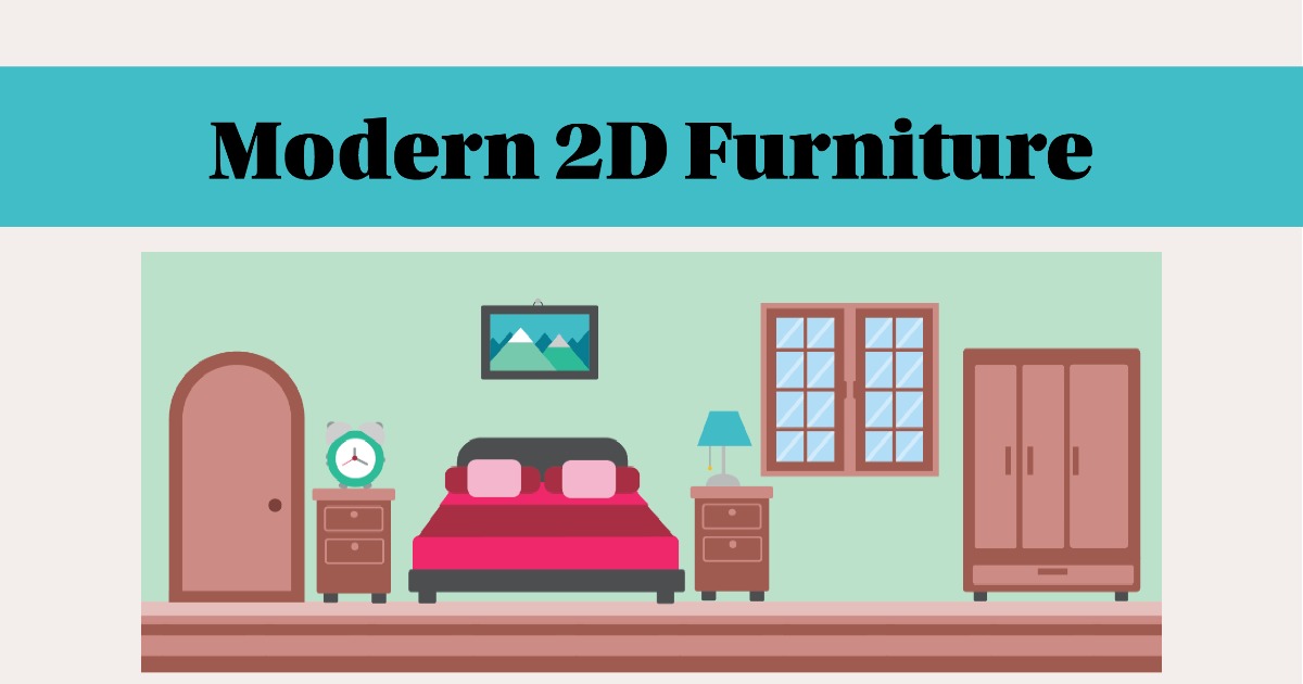 Modern 2D Platformer Interior Furniture | 2D Environments | Unity Asset ...