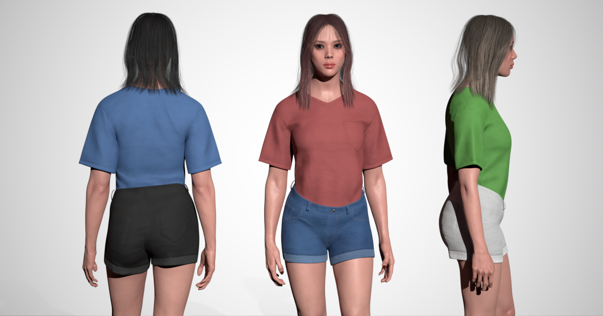 Casual Girl Minji | Characters | Unity Asset Store