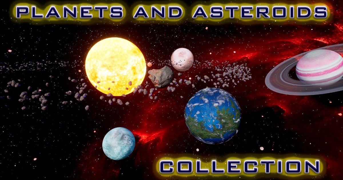 Planets and Asteroids Collection | 3D Props | Unity Asset Store