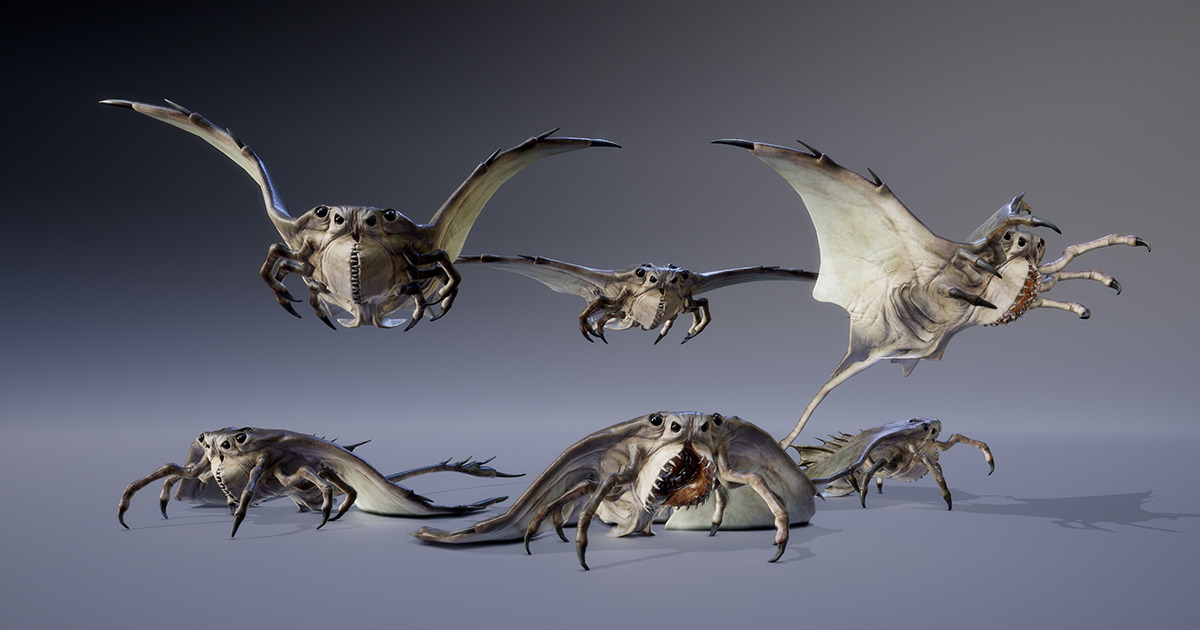 MONSTER: PTEROMAHRE | 3D Creatures | Unity Asset Store