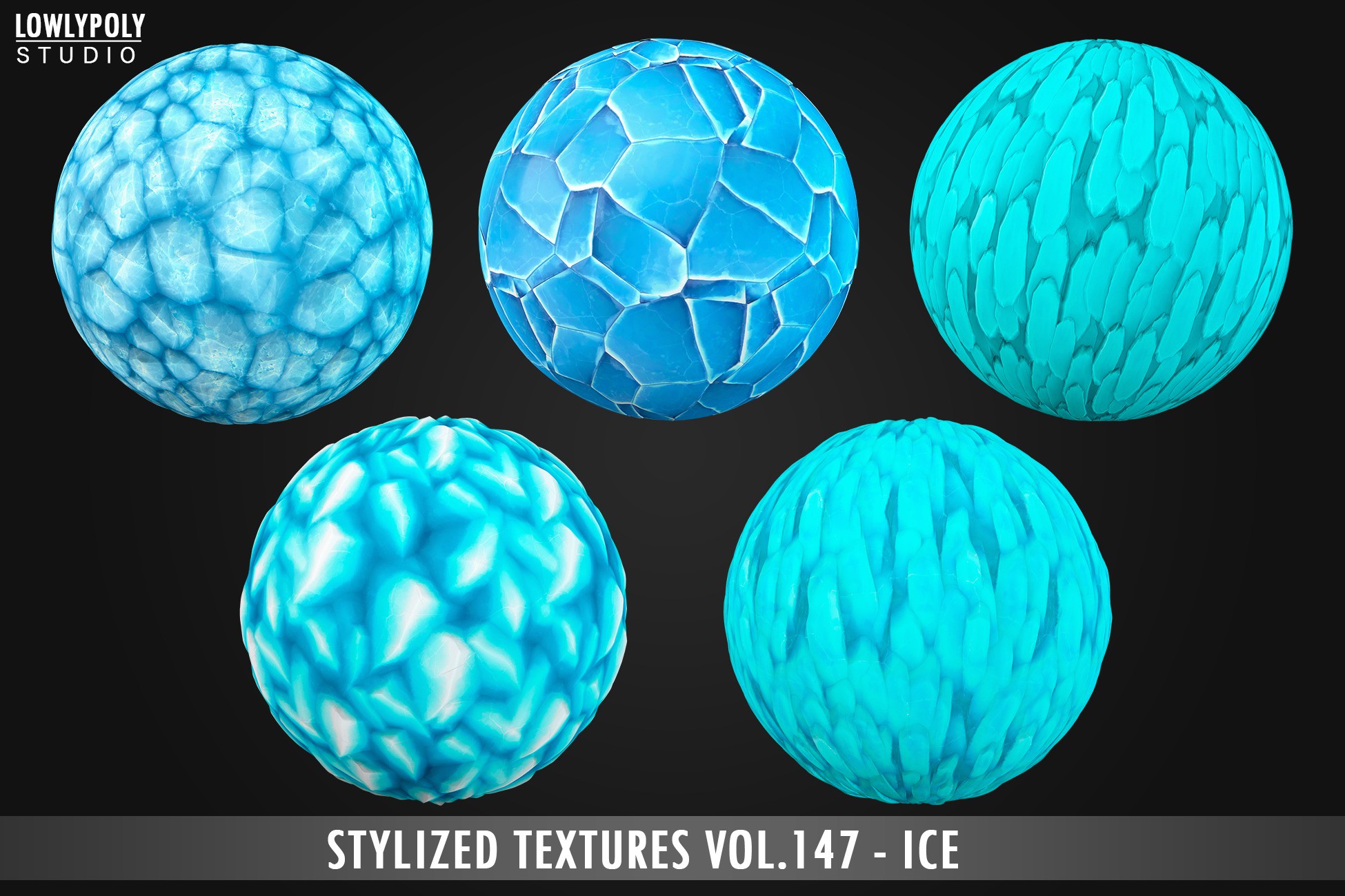 Ice Vol.147 - Stylized Textures | 2D 물 | Unity Asset Store