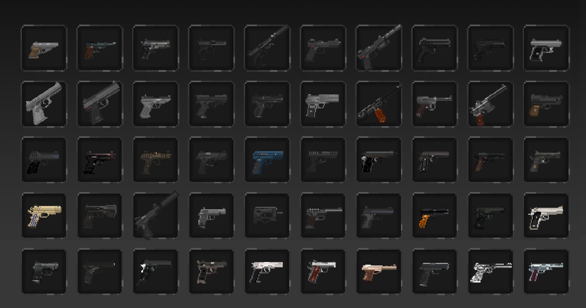 Pixel Gun Icons | 2D Icons | Unity Asset Store