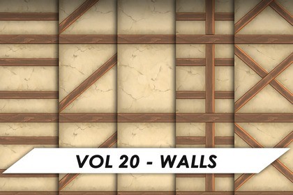 Hand Painted Textures - Vol 20 - Walls | Unity AssetStore Price down ...