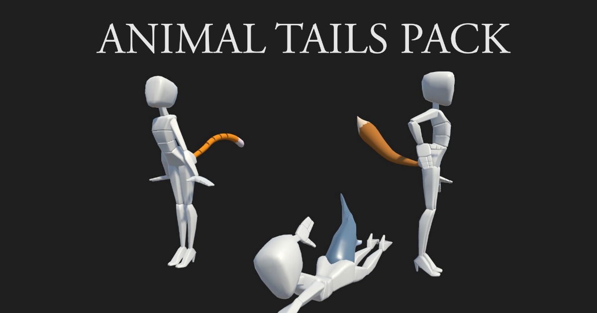Animal Tails Pack - 1 | Props | Unity Asset Store
