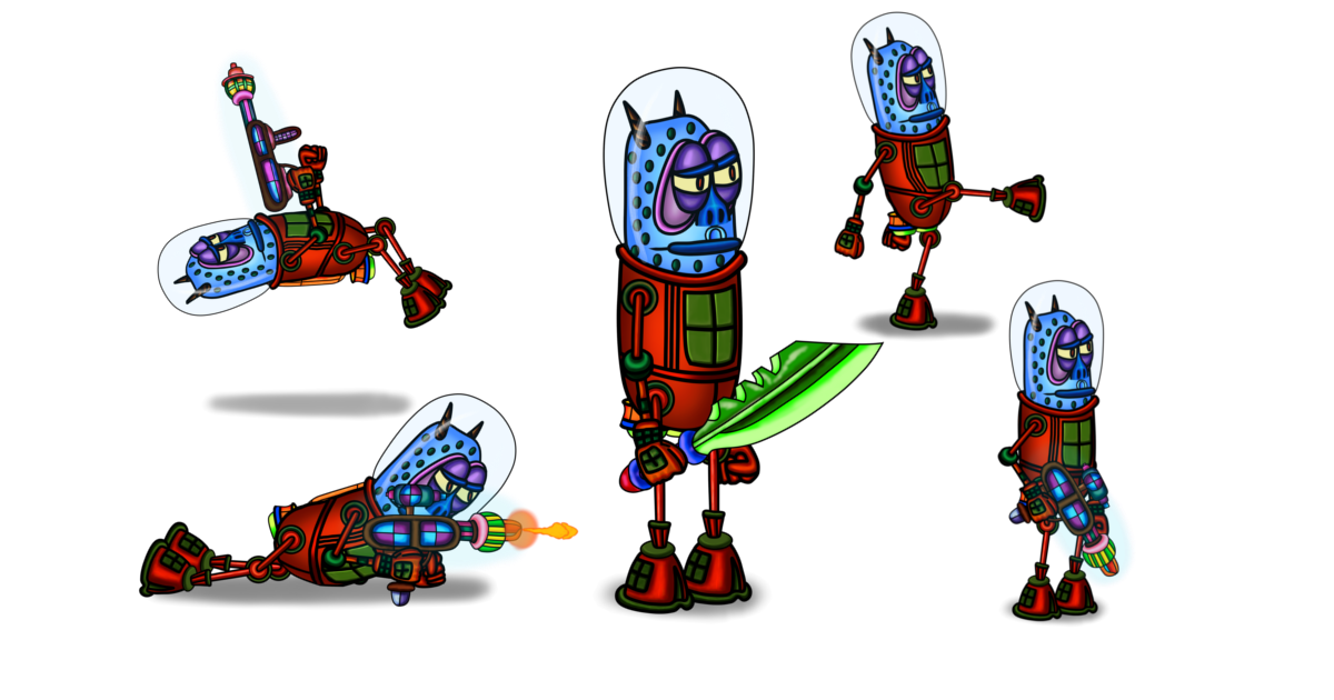 2D space Pirate | 2D Characters | Unity Asset Store