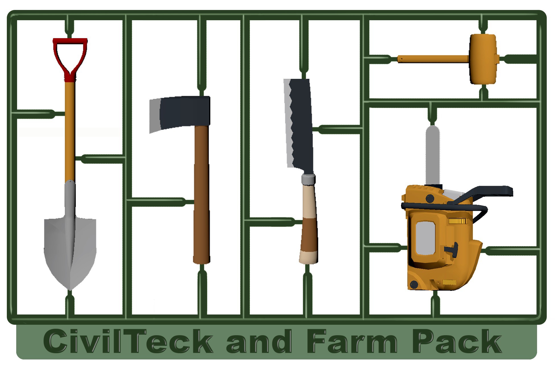 General Tools - CivilTeck and Farm Pack | 3D Tools | Unity Asset Store