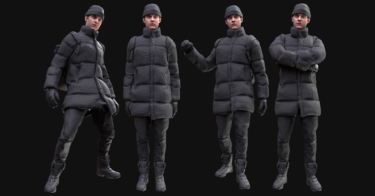 Man - Winter Outfit 4 | 3D Characters | Unity Asset Store