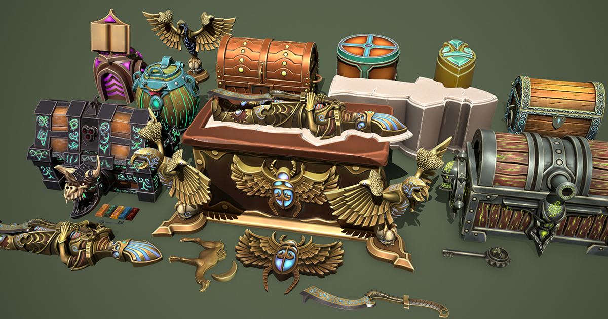 Fantasy Magic Chests | 3D Props | Unity Asset Store
