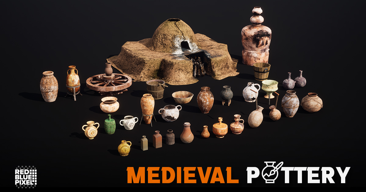 Medieval Pottery | 3D Props | Unity Asset Store