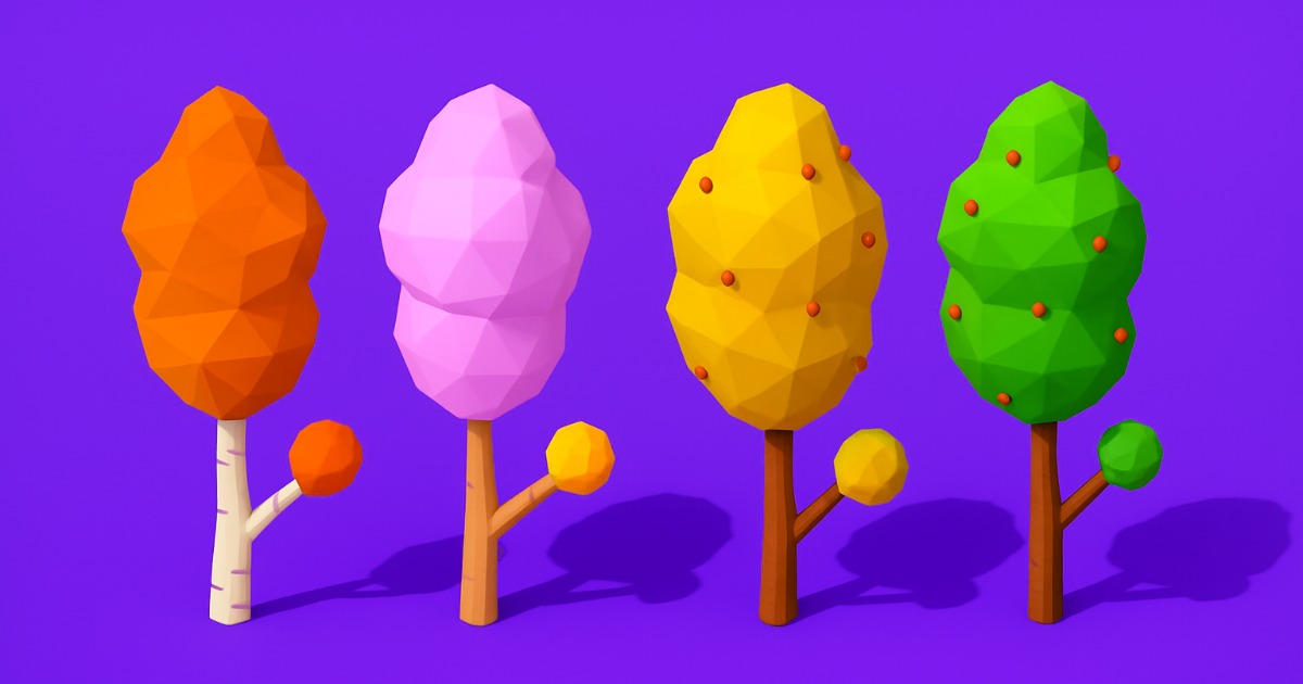 FREE Low Poly Trees Pack | 3D Trees | Unity Asset Store