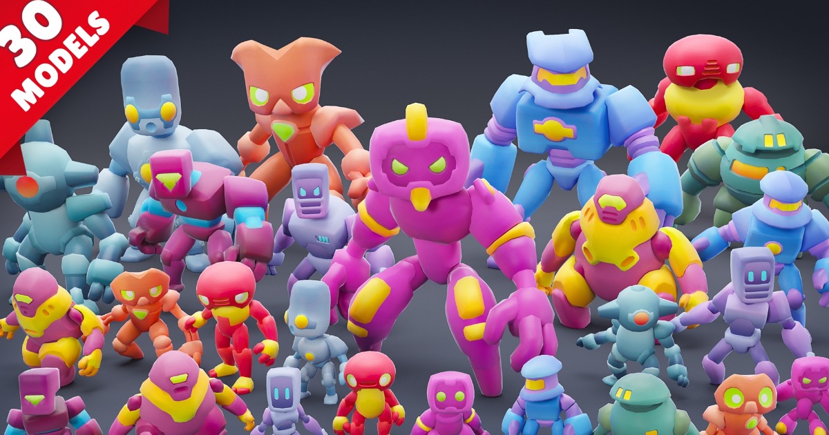 Robots! Pack 01 | 3D Robots | Unity Asset Store