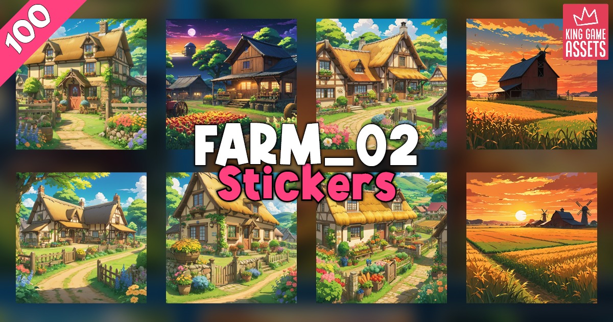 Farm 02 Stickers | 2D Icons | Unity Asset Store