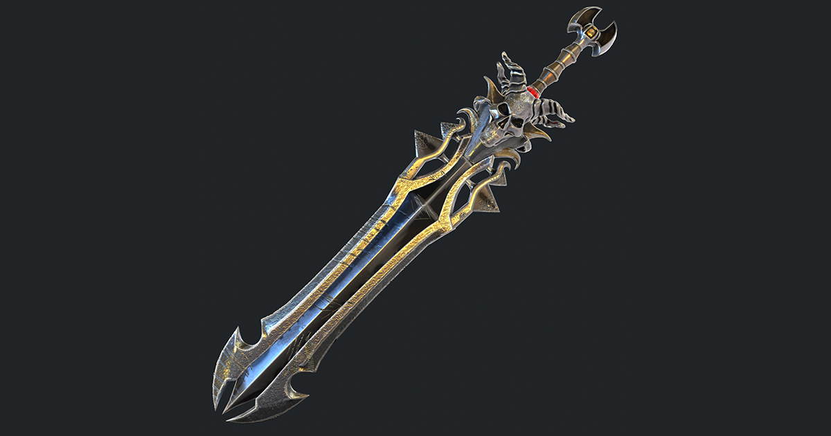 Fantasy sword 18 3d model | 3D 武器 | Unity Asset Store