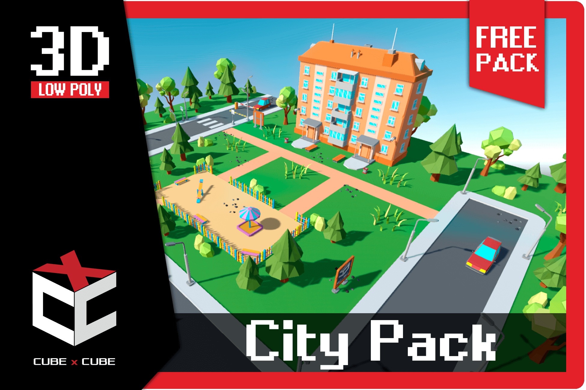 CubexCube - FREE City Pack I | 3D Urban | Unity Asset Store