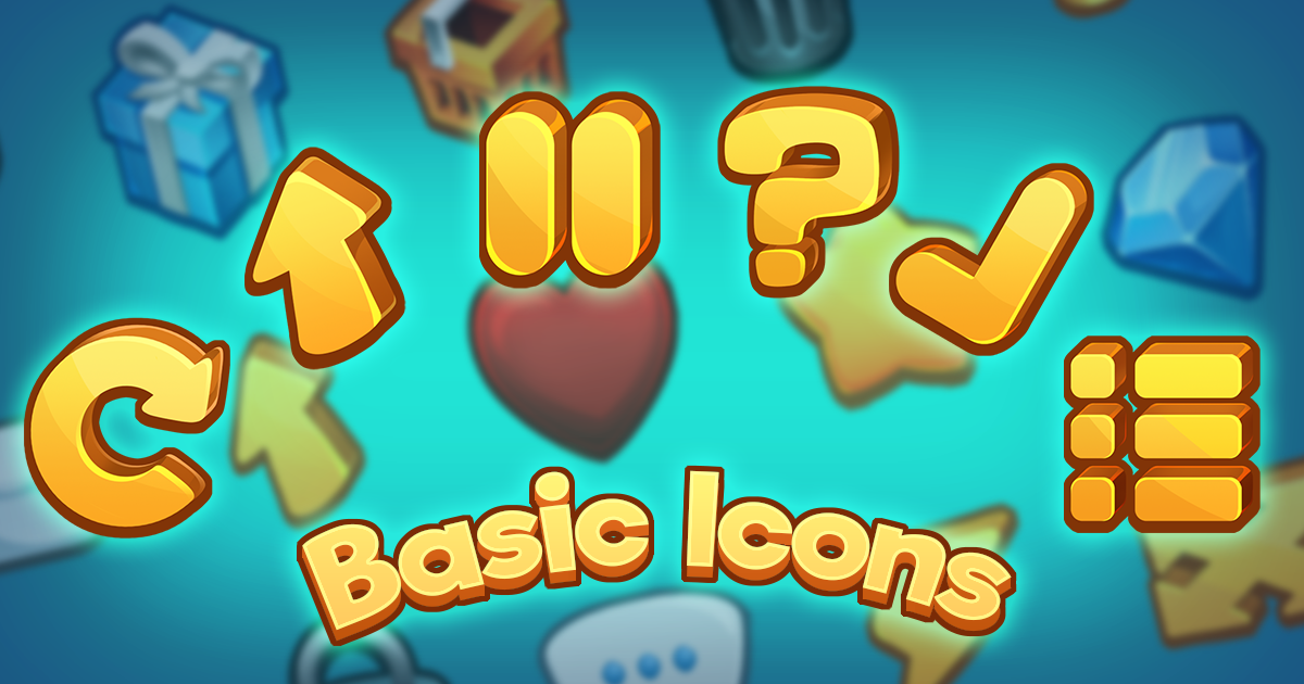 Basic Icons | 2D Icons | Unity Asset Store