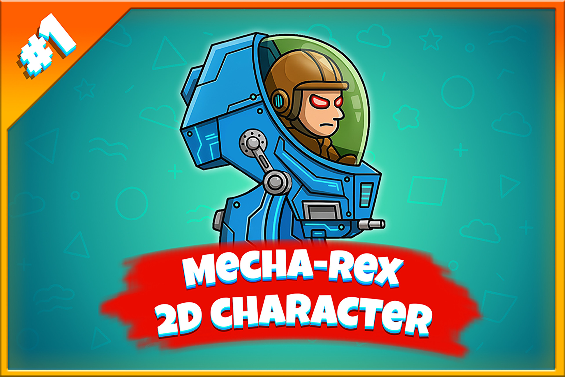 Mecha Rex 2D Animated Character | 2D Characters | Unity Asset Store