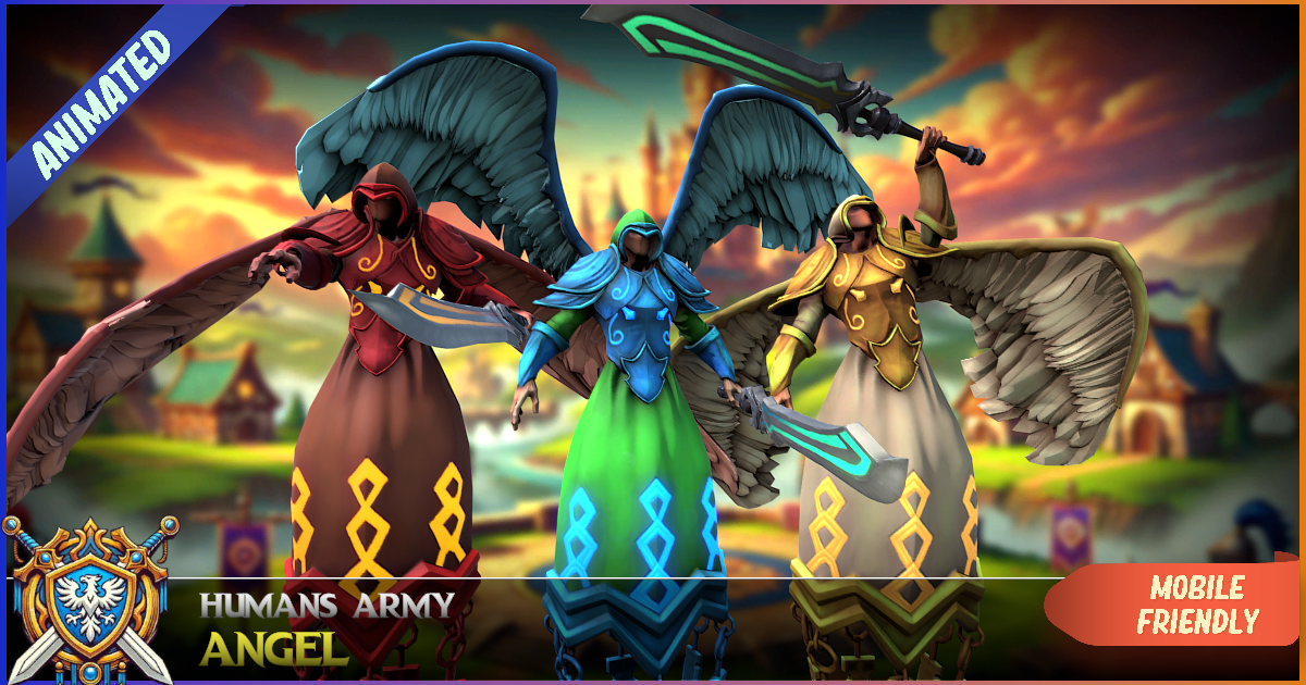 Humans army - Angel | 캐릭터 | Unity Asset Store