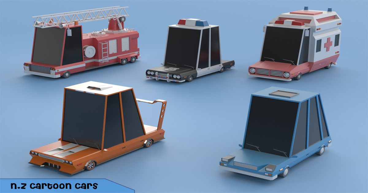 n.z Cartoon cars | 3D Vehicles | Unity Asset Store