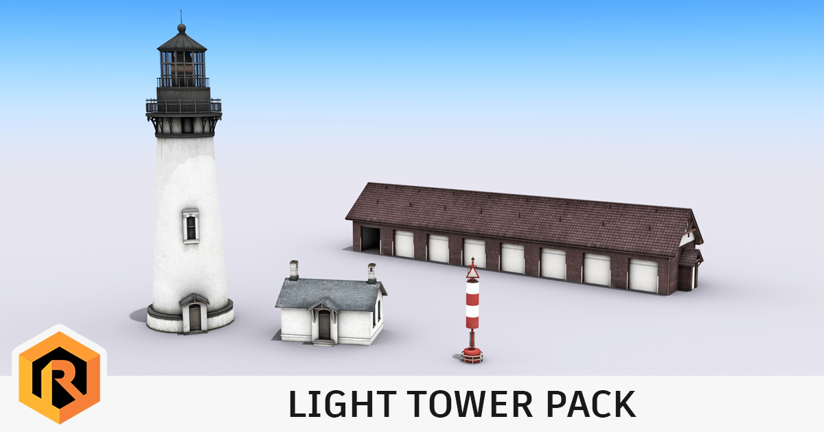 Light Tower Pack | 3D Props | Unity Asset Store