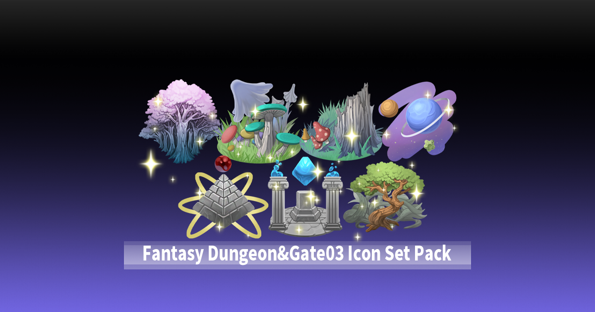 Fantasy Dungeon&Gate03 Icon Set Pack | 2D Icons | Unity Asset Store