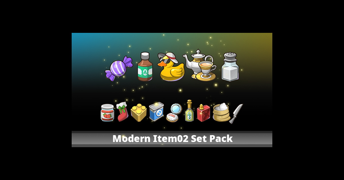 Modern Item02 Set Pack | 2D Icons | Unity Asset Store