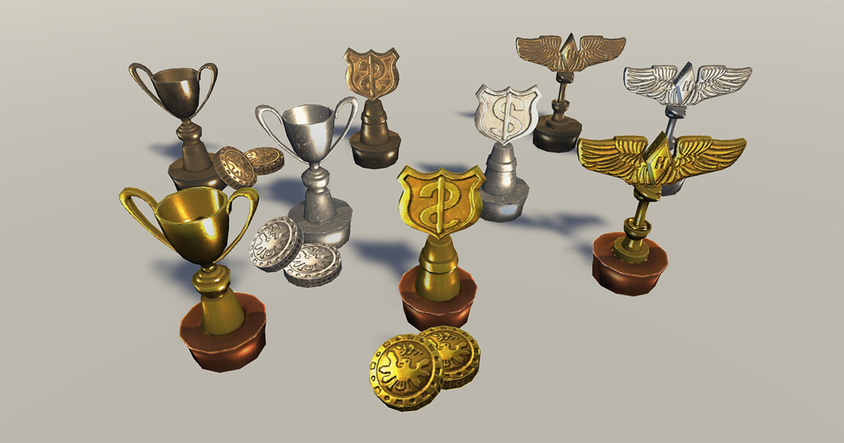 Low Poly Awards Pack | 3D Props | Unity Asset Store