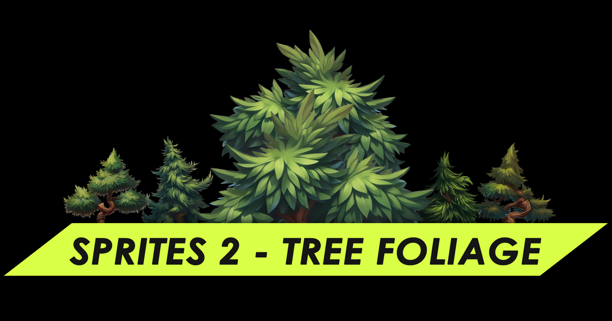 Stylized Sprites Vol 2 - Tree Foliage | 2D Textures & Materials | Unity ...
