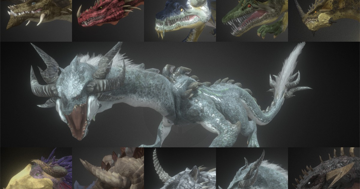 Pack - Elemental Great Dracos | 3D Creatures | Unity Asset Store