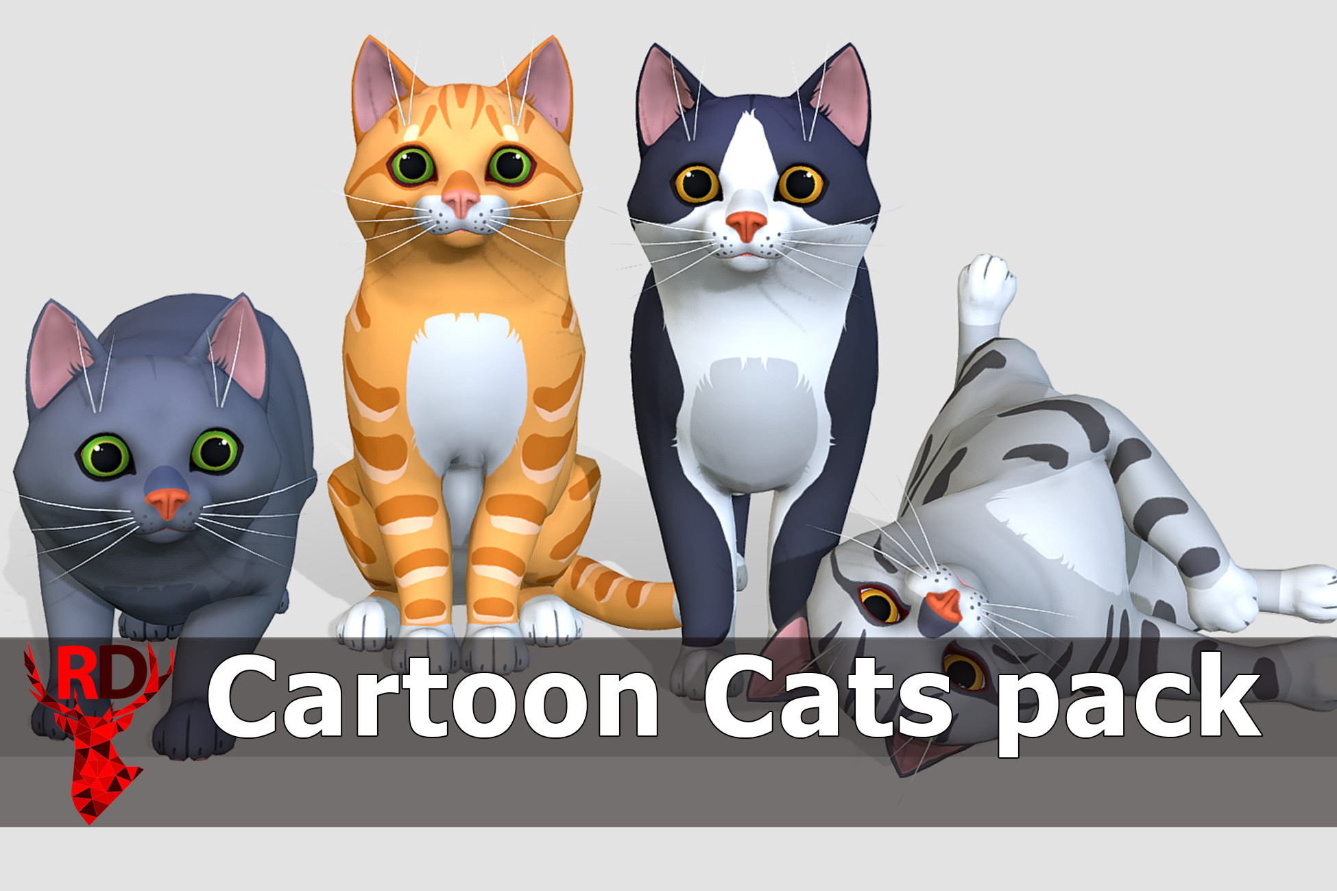 Cartoon Cats pack | Characters | Unity Asset Store