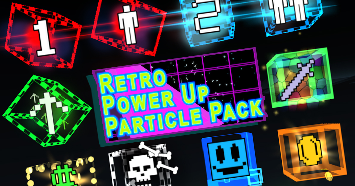 Retro Power Up Particle Pack | VFX Particles | Unity Asset Store