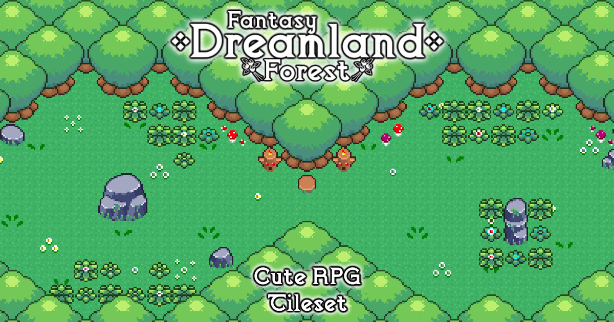 2D TopDown Forest Tileset - Fantasy Dreamland | 2D Environments | Unity ...